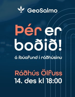 Starfsfólk GeoSalmo býður til íbúafundar í Versölum | Sveitarfélagið Ölfus